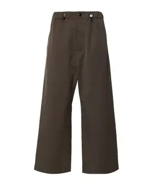 Nanushka Drawstring Straight-leg Trousers - Black