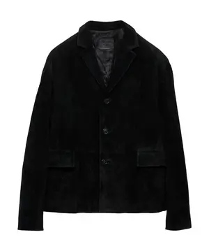 Prada Single Breasted Long-sleeved Jacket - Black