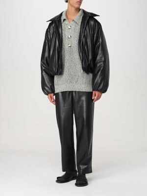 Nanushka Mélange Wool-blend Polo Top
