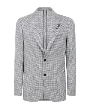 LARDINI Single-breasted Tailored Blazer - Gray