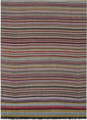 Paul Smith Signature Stripe Wool And Silk Scarf