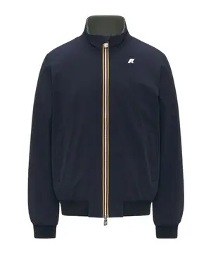 K-WAY Zippered Double-sided Cotton Jacket Black