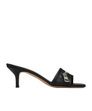 J.W.ANDERSON Leather Biker Sandals - Black