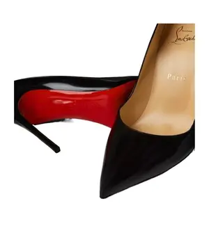 CHRISTIAN LOUBOUTIN Hot Chick Leather Pumps, 100mm