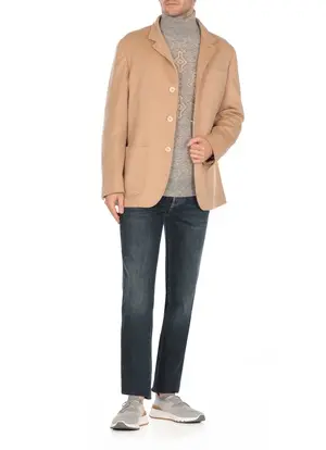 Brunello Cucinelli Stand Collar Short Coat