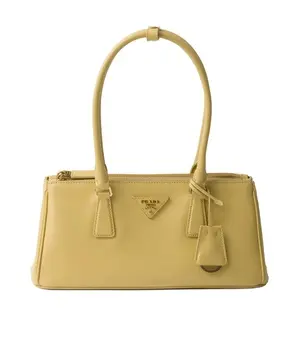 Prada Galleria Medium Leather Bag - Vanilla