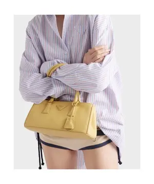 Prada Galleria Medium Leather Bag - Vanilla