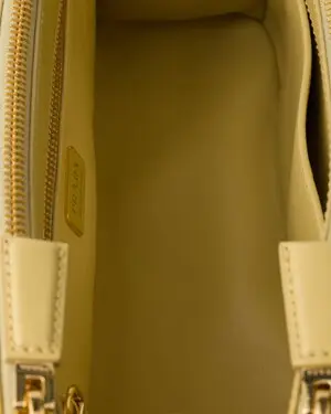 Prada Galleria Medium Leather Bag - Vanilla