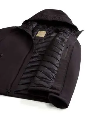 Woolrich Softshell Jacket With Hood And Zip Fastening
