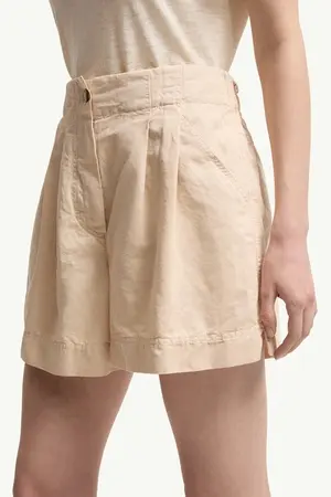 Moncler Cotton Linen Blend Shorts