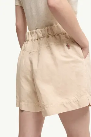Moncler Cotton Linen Blend Shorts