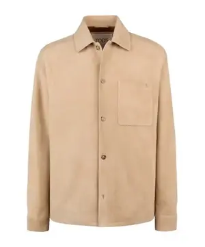 TOD'S Pashmy Shirt Jacket - Nude