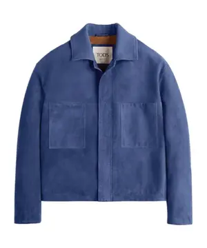 TOD'S Long-sleeved Casual Jacket - Blue