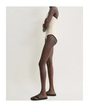 TOTEME Strapless Swimsuit With Contrasting Trim