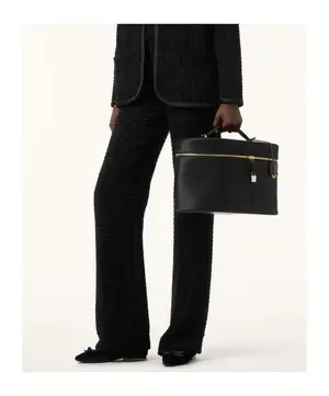 Loro Piana Timi Textured High-waisted Trousers