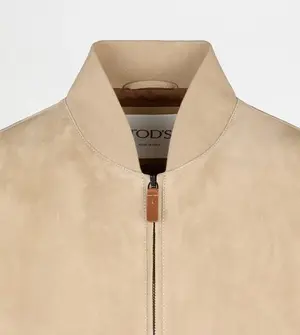 TOD'S Suede Bomber Jacket