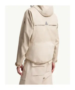 Moncler Blagnac Linen Hooded Jacket