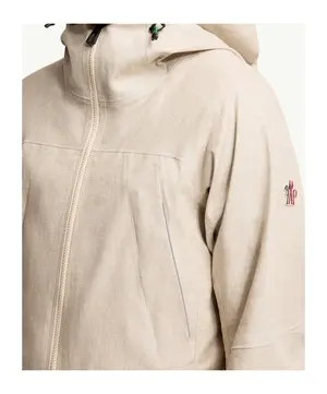 Moncler Blagnac Linen Hooded Jacket
