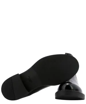 Prada Brushed Leather Chelsea Boots