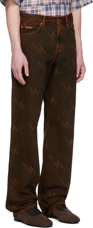 Martine Rose Logo Print Jeans