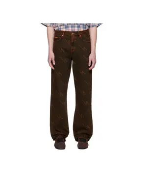Martine Rose Logo Print Jeans