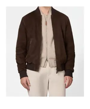 TOD'S Suede Bomber Jacket