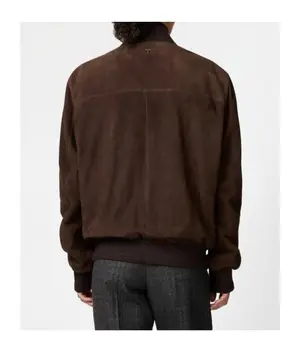 TOD'S Suede Bomber Jacket