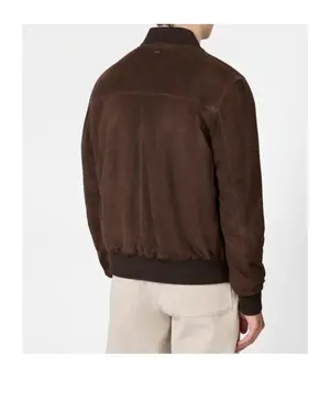 TOD'S Suede Bomber Jacket