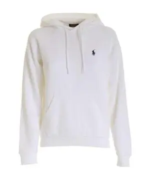 Polo Ralph Lauren Embroidered Pony Drawstring Hoodie - White
