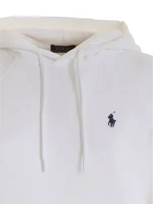 Polo Ralph Lauren Embroidered Pony Drawstring Hoodie - White