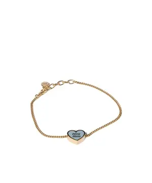 Miu Miu Heart Charm Bracelet