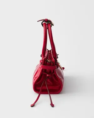 Prada Bonnie Leather Mini Handbag - Red