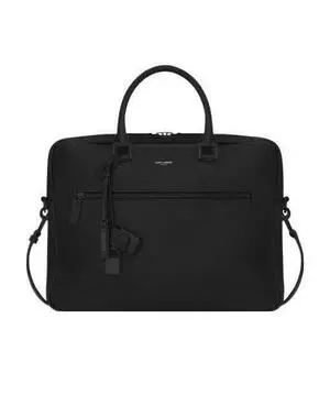 Saint Laurent Logo-stamp Briefcase - Black