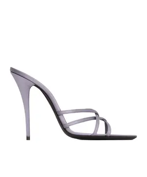 Saint Laurent Open-toe Stiletto Sandals - Lilas