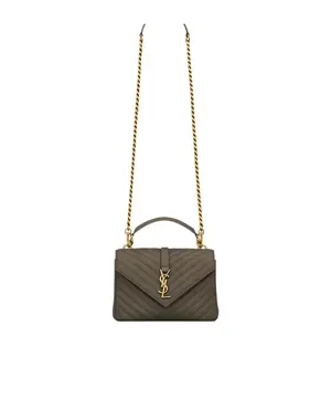 Saint Laurent College Medium Quilted Leather Shoulder Bag