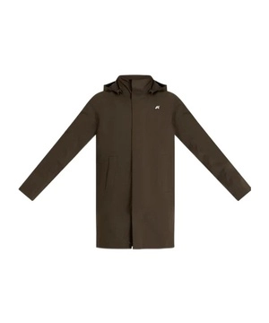 K-WAY Logo Patch Hooded Coat