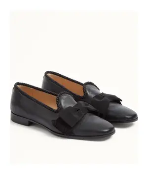 Valentino Garavani Leather Fringe Detailed Slip-on Loafers