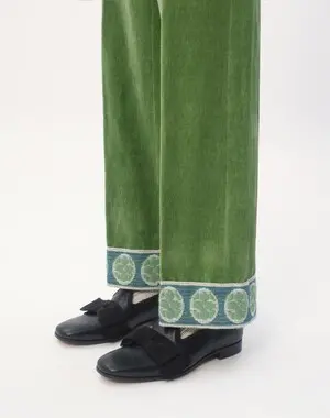 Valentino Garavani Leather Fringe Detailed Slip-on Loafers