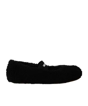 Moon Boot Shearling Ballet Pumps - Black