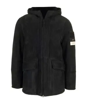 Men's Stone Island Black Coats