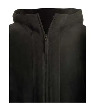Stone Island Hooded Zip-up Jacket With Patches