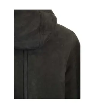 Stone Island Hooded Zip-up Jacket With Patches
