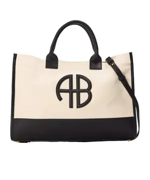 ANINE BING Medium Lara Tote With Monogram Detail