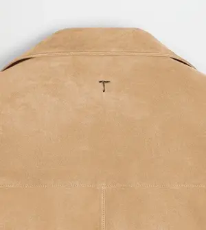 TOD'S Pashmy Suede Blazer With T-stitch Detailing