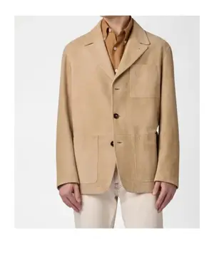 TOD'S Pashmy Suede Blazer With T-stitch Detailing
