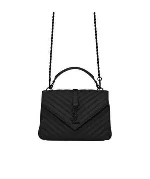 Saint Laurent College Medium Shoulder Bag - Black