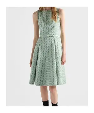 Prada Floral Print Duchess Dress