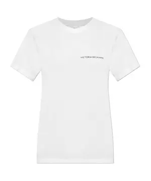 Victoria Beckham Logo Printed Crewneck T-shirt