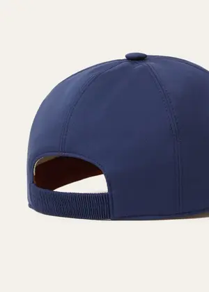 Loro Piana Logo-embroidered Baseball Cap - Ocean Cavern/ivory