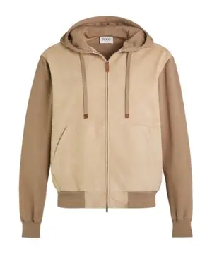 TOD'S Long-sleeved Casual Jacket - Light Brown